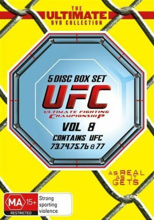 UFC Ultimate Collection Vol 8 (DVD, 5-Disc Set) UFC 73 to UFC 77 NEW+S